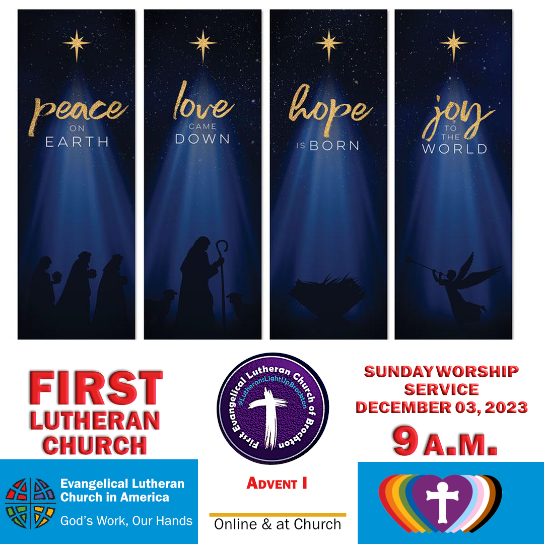 12 03 2023 Bulletin: Advent 1 | First Lutheran Church