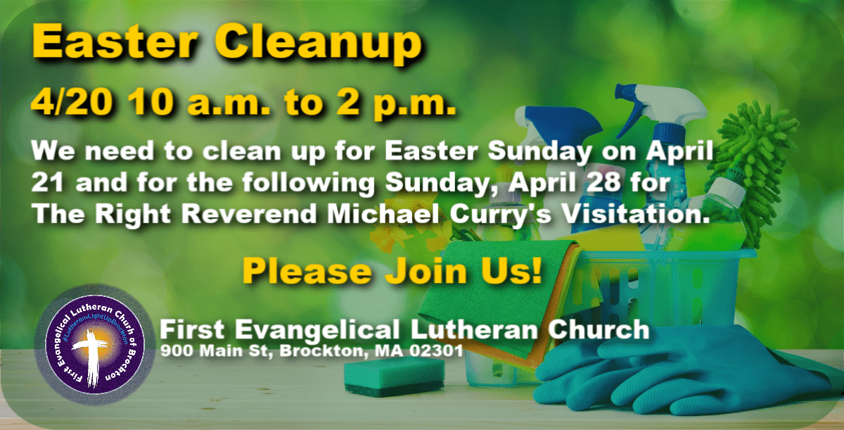Meme – Easter Cleanup – First Lutheran Church